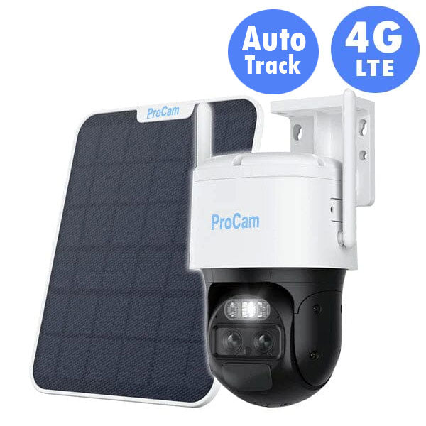 ProCam Ai Track LTE Dual-Lens 4G PTZ Camera with Auto-Zoom Tracking ...